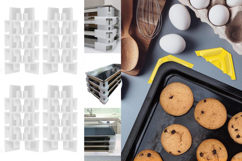 moreorders| Heavy-duty Tray Clips Stable Design Tray Stacker 12/16pcs ...