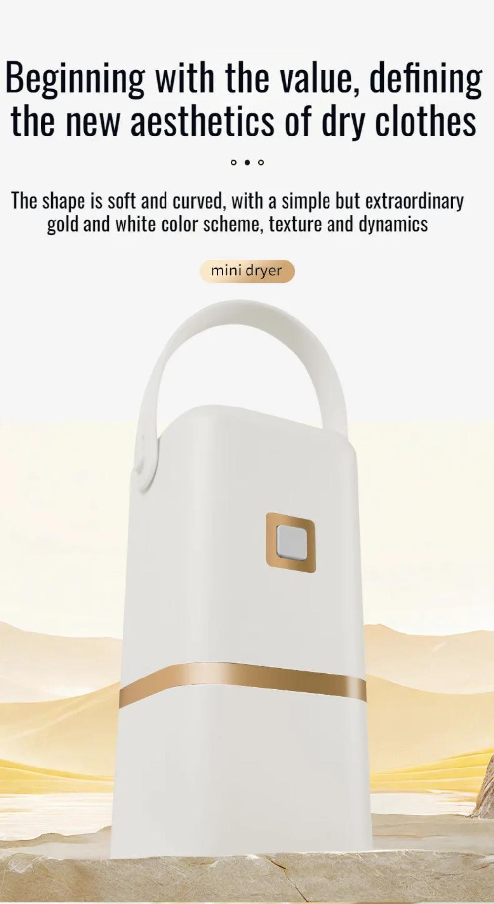 400W Portable Cloth Dryer Foldable Dryer Machine UV Sterilization ...