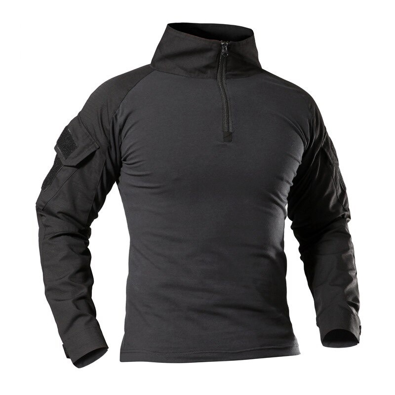 Men T-shirts Combat Tactical T Shirt Outdoor Breathable Long Sleeve ...