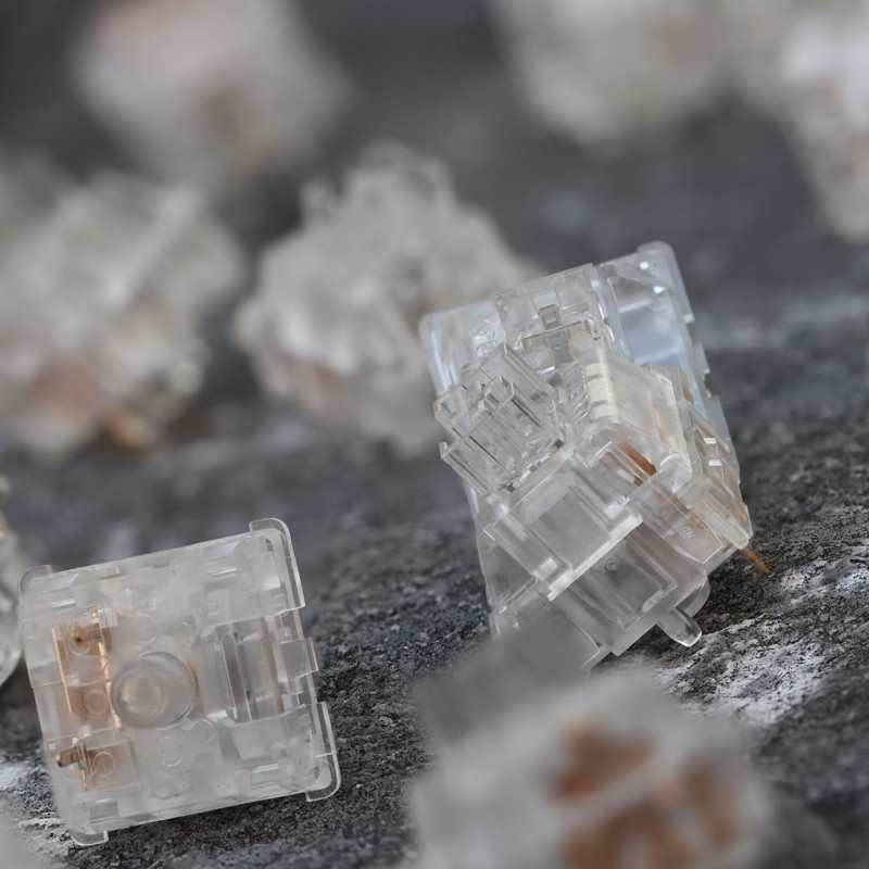 Outemu Ice Snow Mute Switch Transparent Customization Mechanical ...