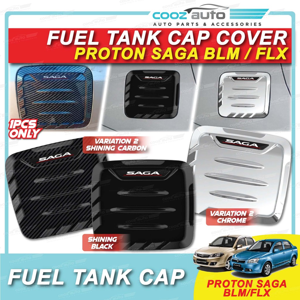 Proton Saga BLM FL FLX Fuel Tank Cover Fuel Cap Chrome Forged Carbon ...