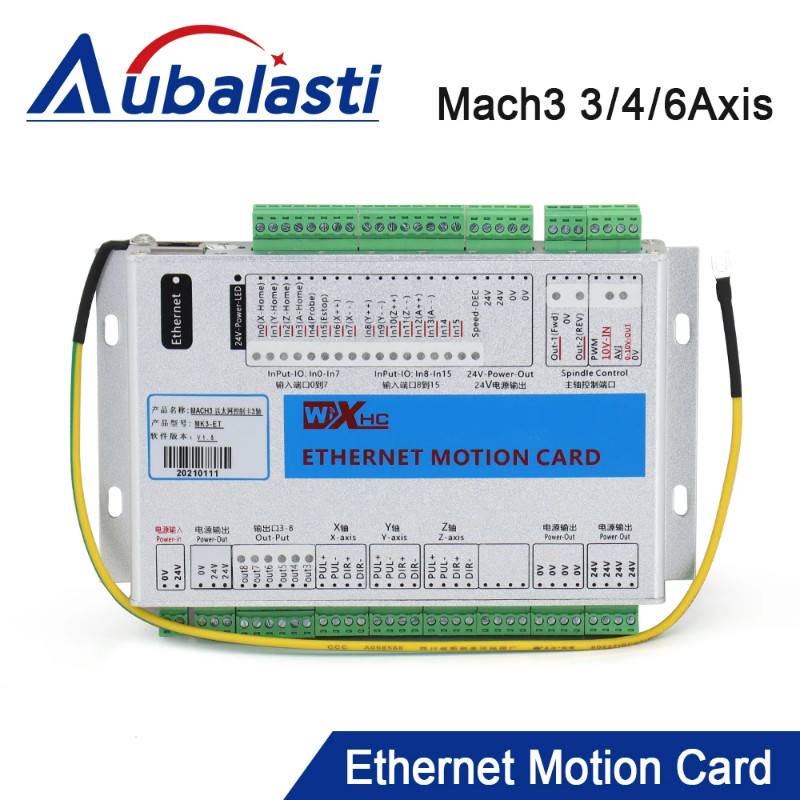 XHC Mach3 Breakout Board 3 4 6 Axis Ethernet Motion Control Card ...