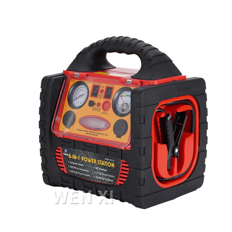 12/24V 22KMAH Portable Power Station Jump Starter With 260 PSI Tire ...