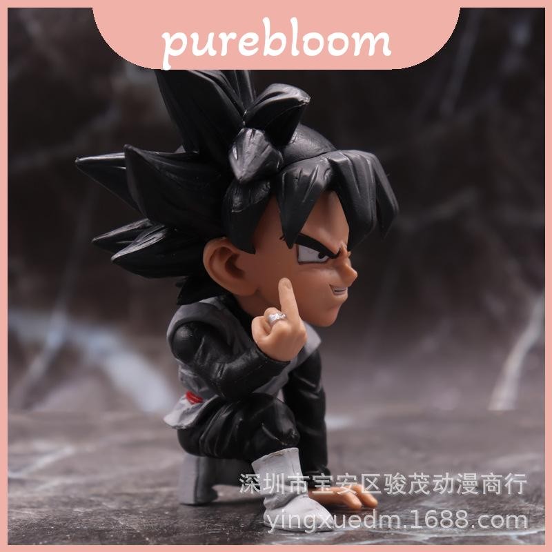 Exceptional Goku Black Pvc Figure With Iconic Middle Finger Display ...
