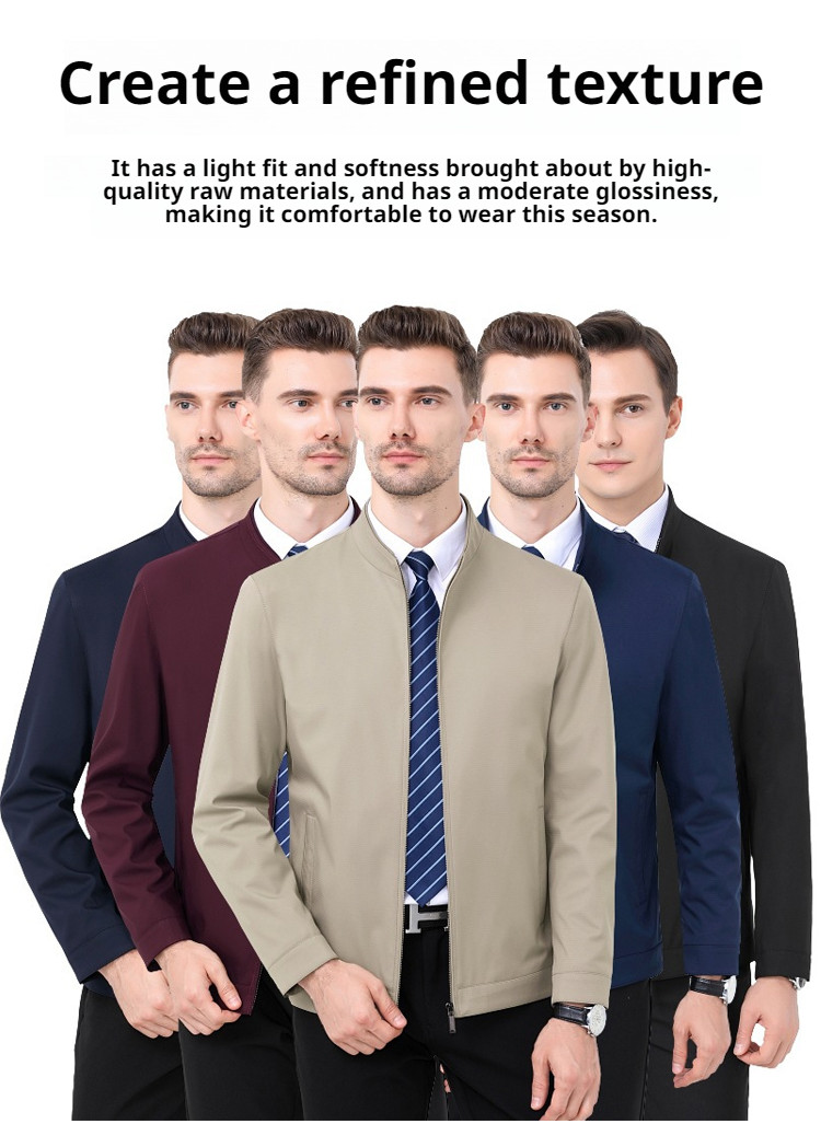 Dad Jacket Business Jacket Men Middleaged Men's Large Size Men's Jacket ...