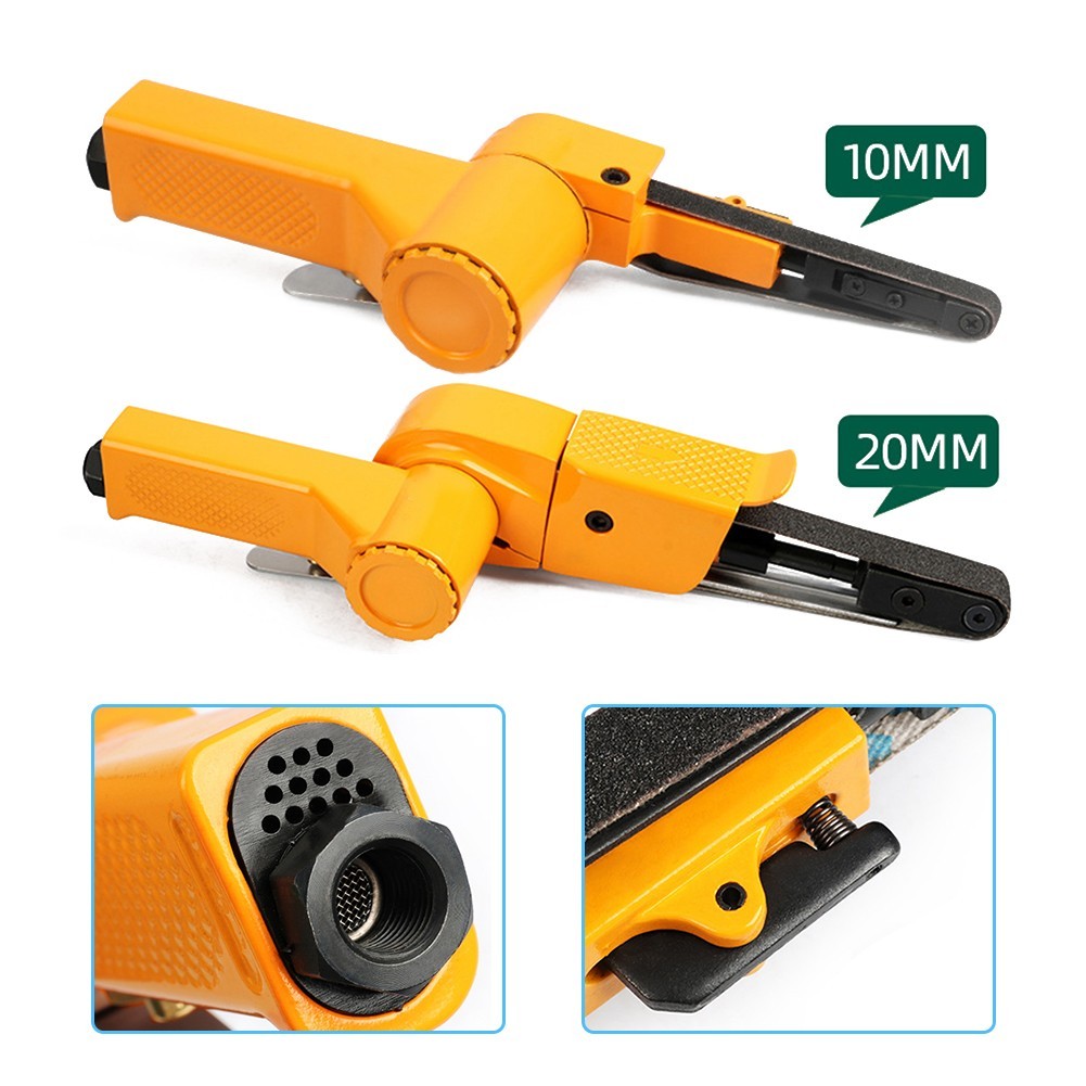 Sander with Sandpaper Air Pneumatic Belt Polishing Tools Angle Grinder ...