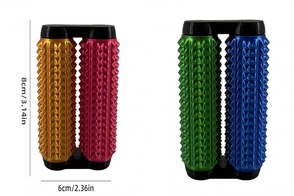 Sr Handheld Spiky Fidget Roller Anxiety Relief Roller Tool Portable 3d ...