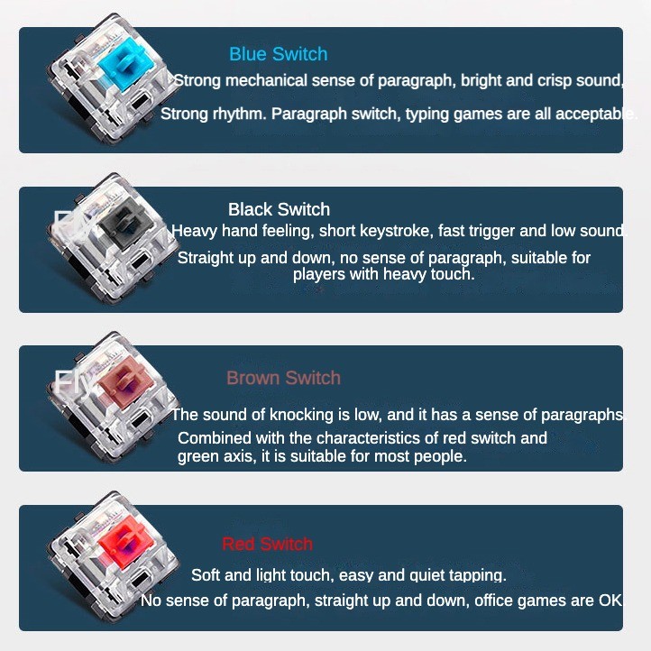 2024 New! Lychee gaming HW108 108-key South Facing LED RGB mechanical ...