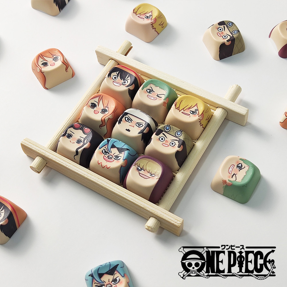 One Piece Keycaps MOA Profile PBT Five-sided Dye Sublimation Luffy Zoro ...