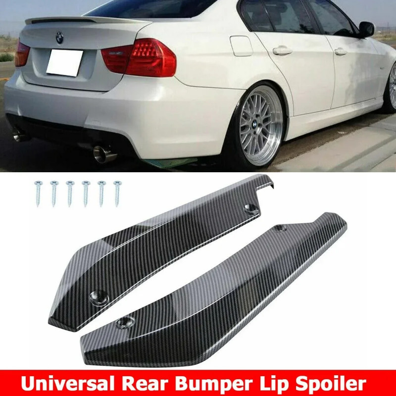 Rear Bumper Diffuser Splitter Canard For BMW E90 E92 E93 F20 F21 F30 ...