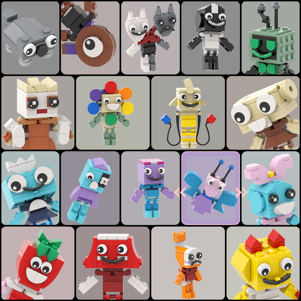 Dandy's World Building Blocks Set Action Figurines DIY Toy Horror Game ...