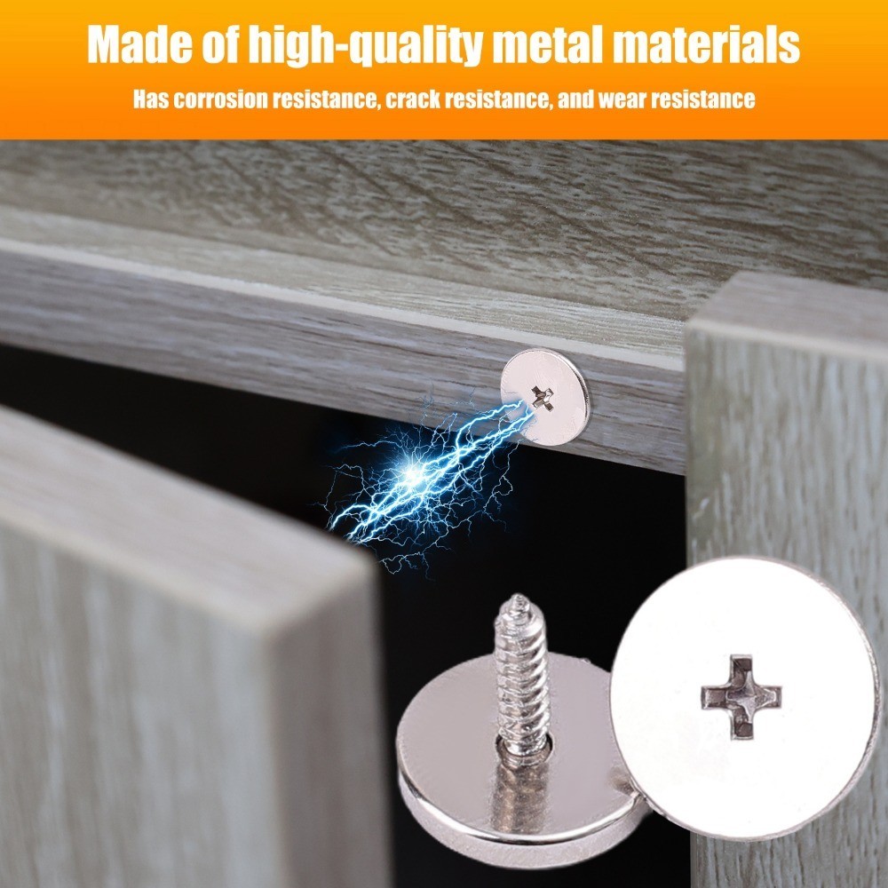 Strong Magnetic Door Closer Cabinet Latch with Screw Concealed Metal ...