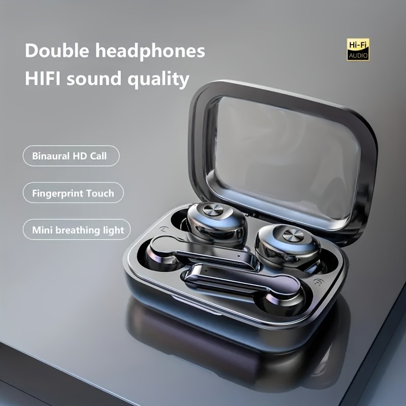 Twins Wireless Earbuds with Touch Volume Control Semi-Open-Back ...