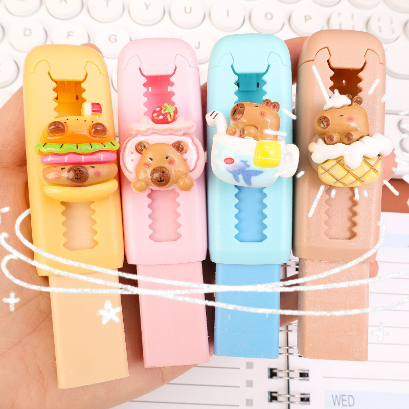 Capybara Push-Pull Eraser - Cartoon Anime Eraser - Without Trace ...