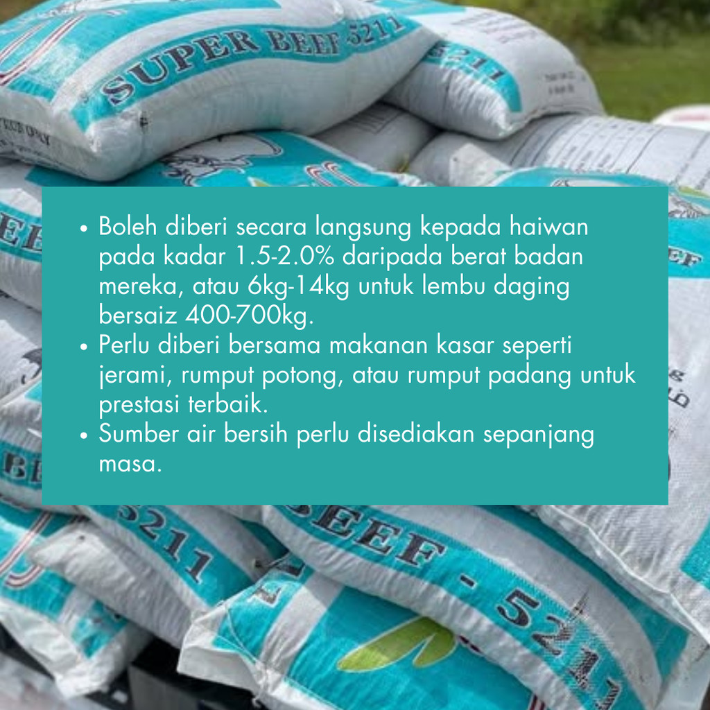 [5KG] [REPACK] [5211] SUPER BEEF | PELET LEMBU DAGING BERKUALITI TINGGI ...