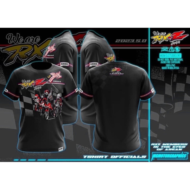 EvoNova READY STOCK BAJU RXZ MEMBER 5.0 / T SHIRT SUBLIMATION LIMA 2024 ...