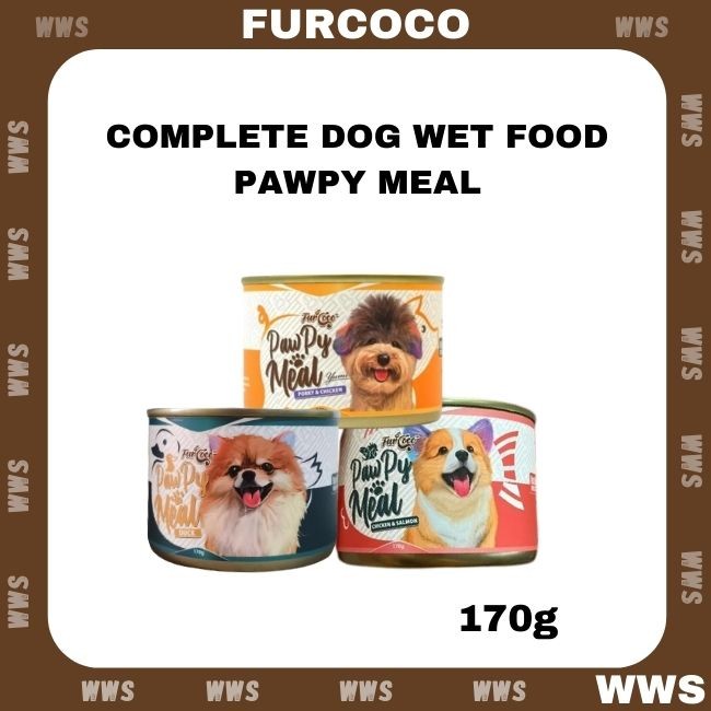 ( BUY 10 FREE 1 ) Furcoco Pawpy Meal Complete Dog Can Food # Duck ...