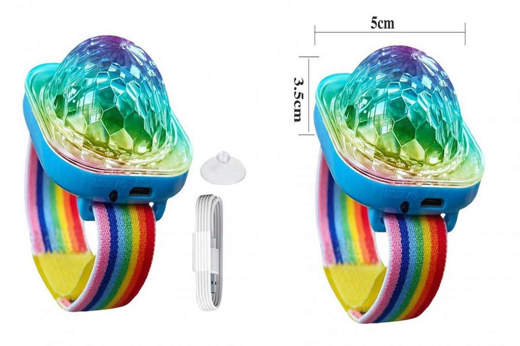 SUNFA Portable Disco Ball Light Rechargeable Disco Ball Portable Rgb ...