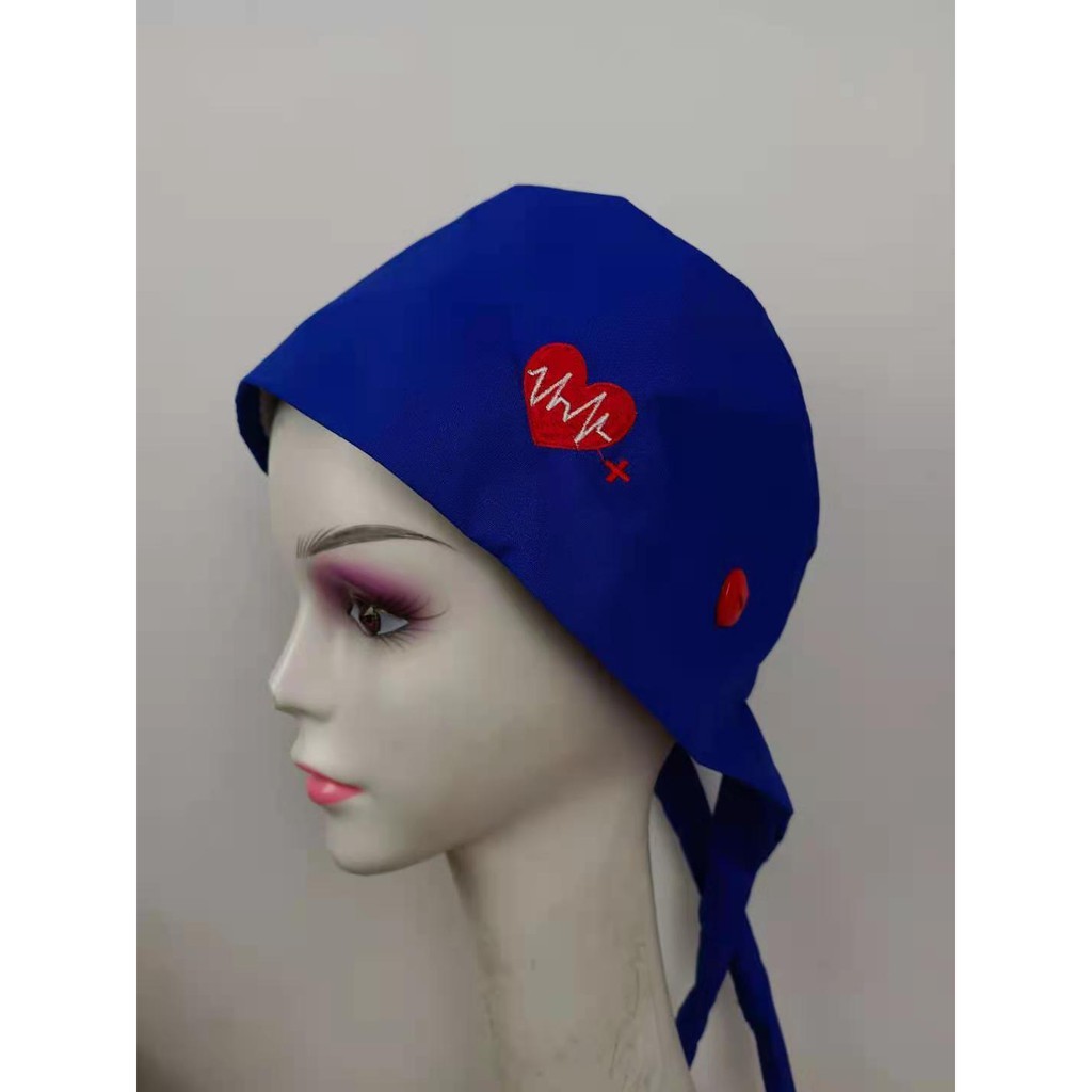 in stock Love + ECG Surgical Cap Doctor Nurse Surgical Cap Beauty Salon ...