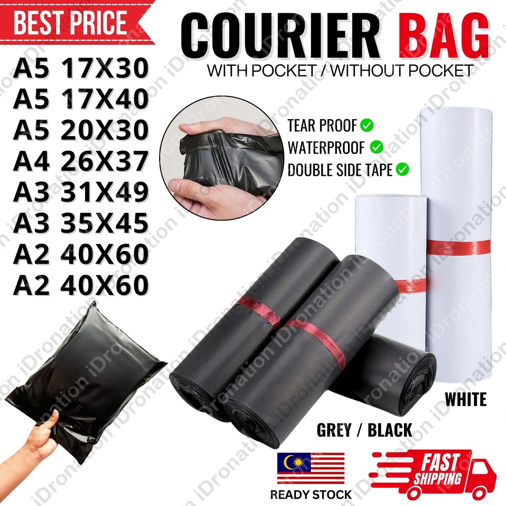 Courier Bag Plastic Packaging Mailing Postage Parcel Flyer Flyers ...