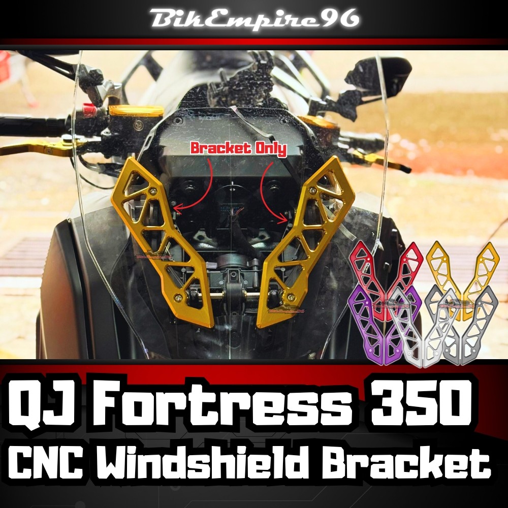 QJ Fortress 350 CNC Windshield Bracket Garnish Windshield CNC Thailook ...