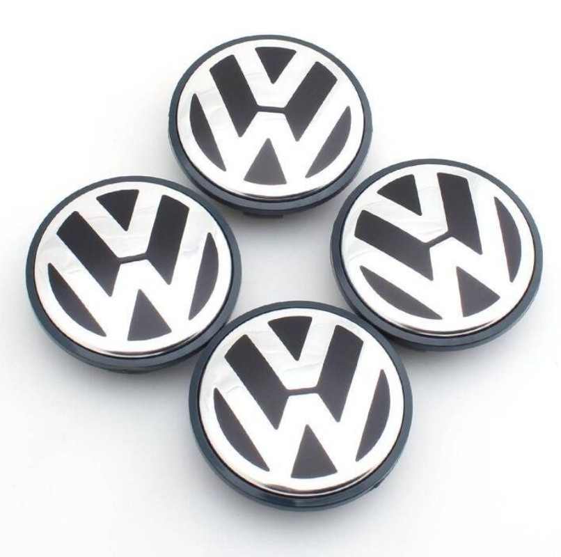 4PC 65mm Wheel Center Hub Caps for Volkswagen VW Golf Passat B6 Jetta ...