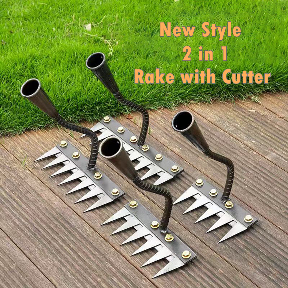 Weeding Rake Garden Weeding Cangkul Rumput Tajak Bergigi Portable ...