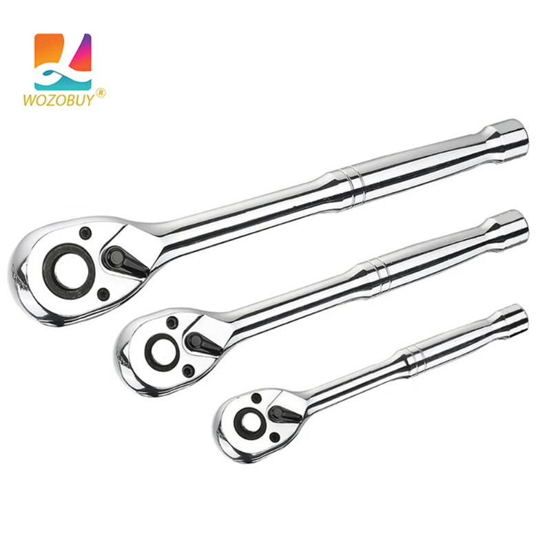 3pcs Mini Ratchet Wrench 1/4 3/8 1/2 Inch Drive Stubby Ratchet Set ...