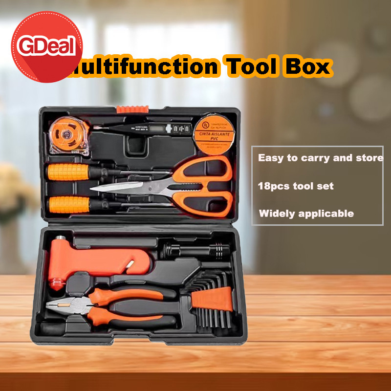 GDeal 18pcs Hardware Car Vehicle Emergency Tool Set Multifunction ...