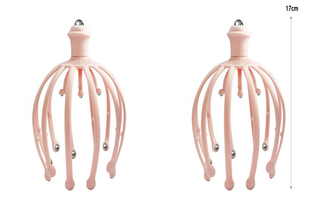 ye Scalp Massage Tool Portable Octopus Head Massager with 12 Claws for ...