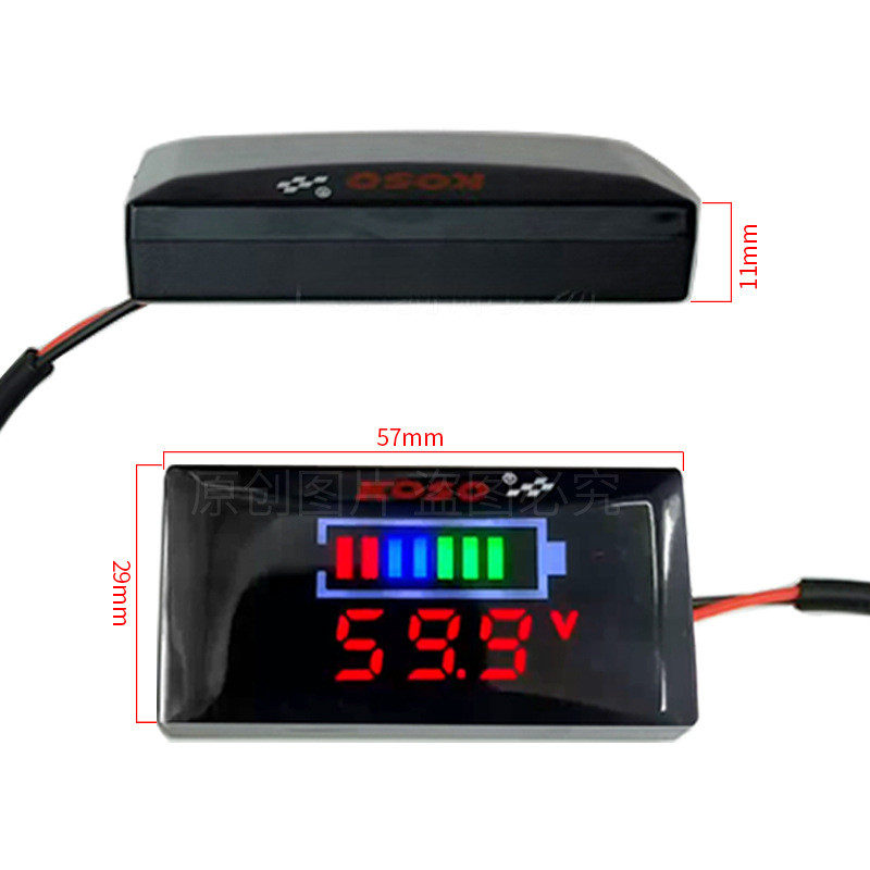 RONXMOR 1PC Motorcycle E-bike Voltmeter Accessories Modification 12V ...