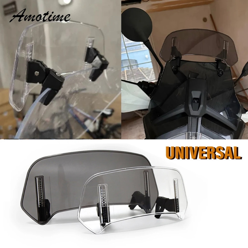 Adjustable Windshield Universal Wind Deflector Spoiler Extension ...