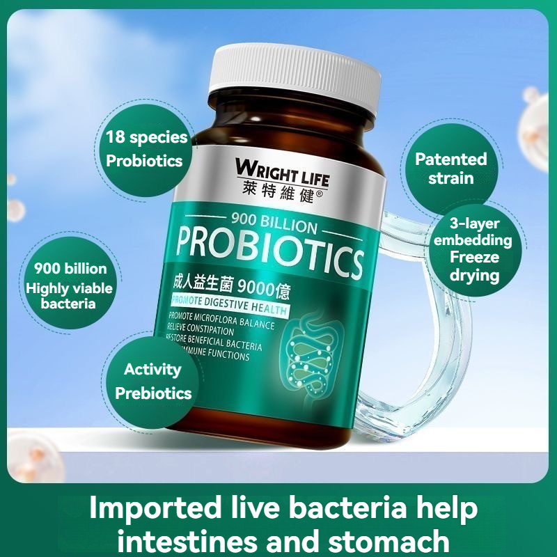 【Buy 3 Free 1】Wright Life 90 Billion Probiotics Constipation, Diarrhea ...