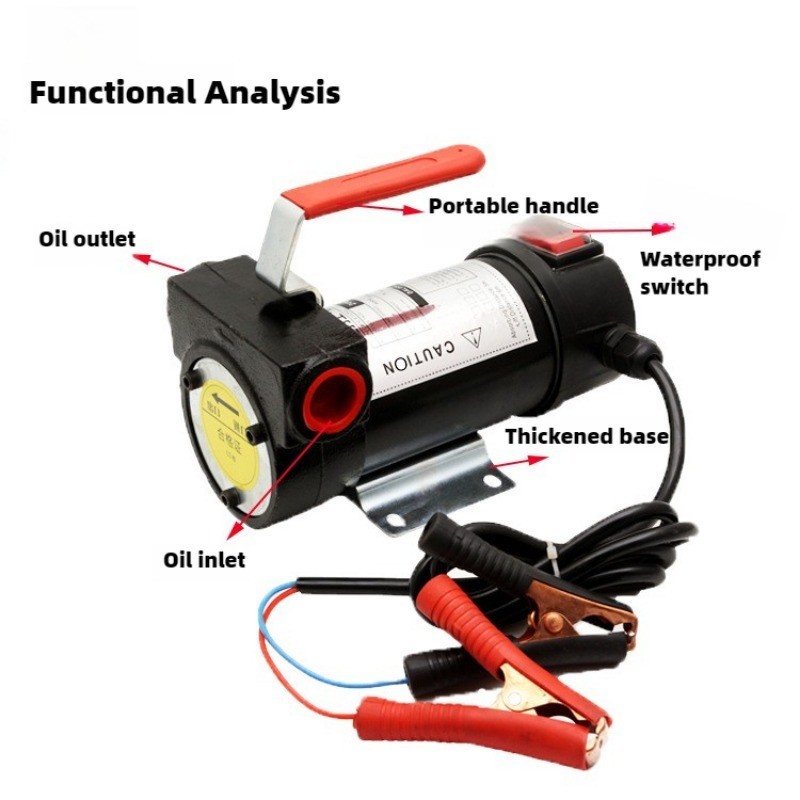 Small Handheld Diesel Pump 12V/24V Portable Electric Oil Pump High ...