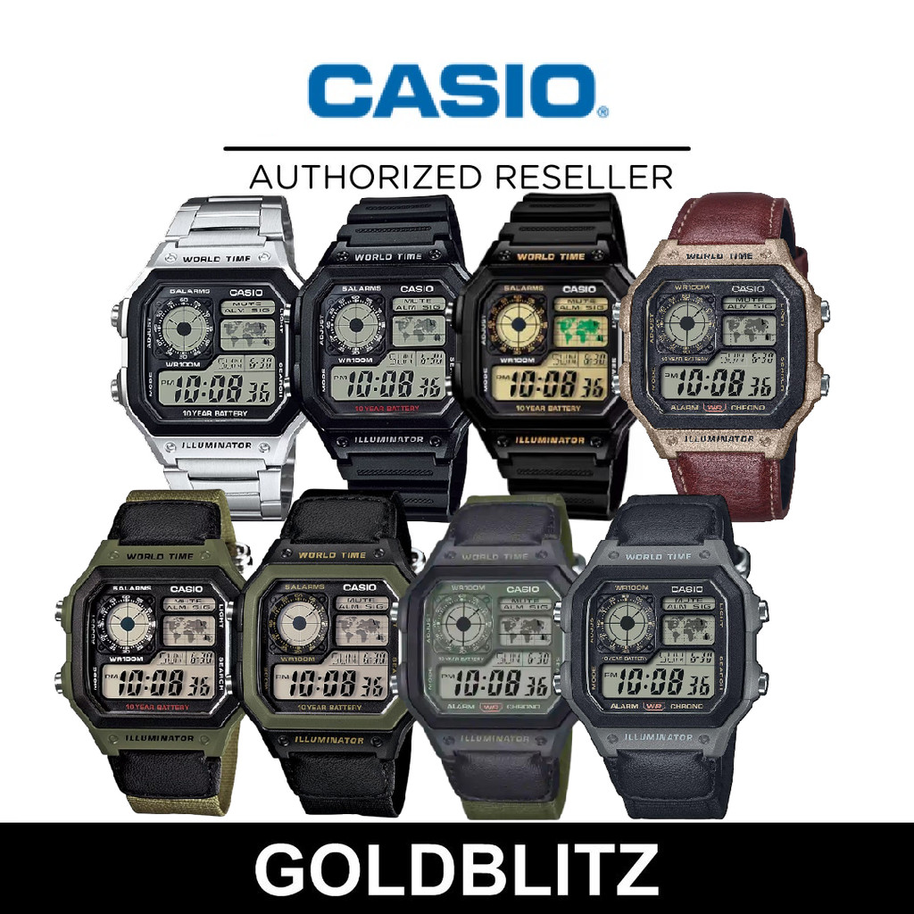 Casio Royal AE-1200WH-1A AE-1200WH-1B AE-1200WHD-1A AE-1200WHB-1B AE ...