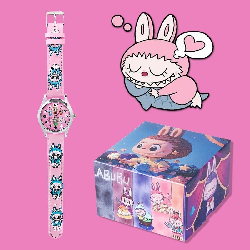 Cute LABUBU Kids Watch Cartoon Kuromi Kids Watch Fall-prevention ...