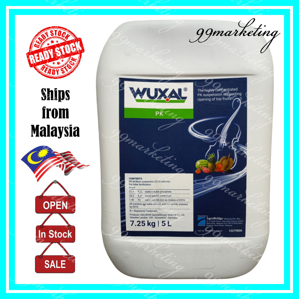 Agrobridge Wuxal PK 5L Foliar Fertilizer Fertiliser Baja Air Phosphorus ...