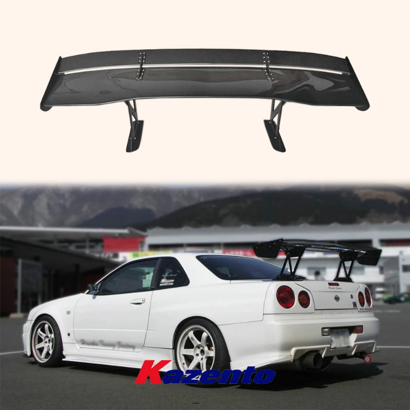 For Nissan Skyline R34 GTR GTT VC Style GT Rear Trunk Spoiler Wing (L ...