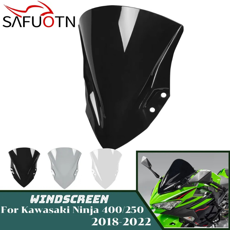 Ninja400 Ninja250 Windshield Windscreen For Kawasaki Ninja 400 250 2018 ...
