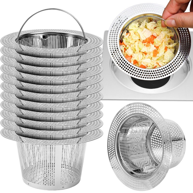 Stainless Steel Sink Garbage Filter - Sink Anti-clogging Strainers ...