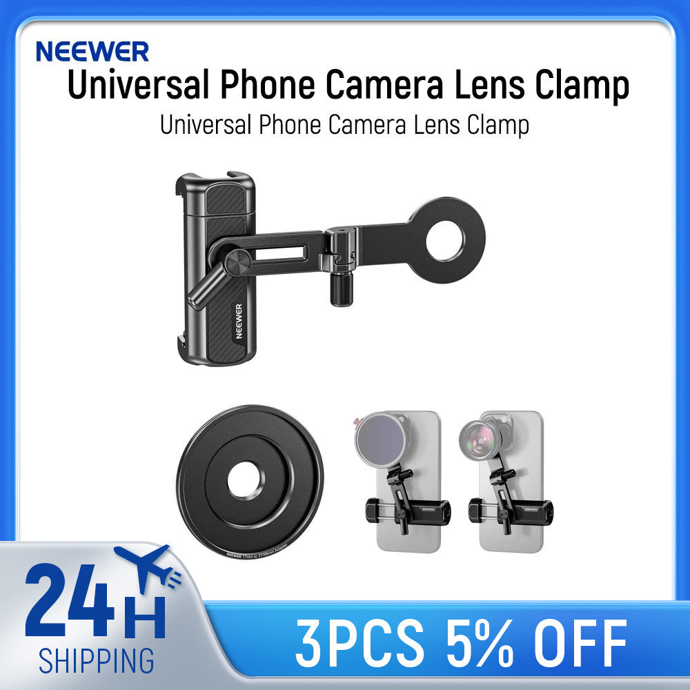Neewer Universal Phone Camera Lens Clamp for 17mm Phone Lenses with ...