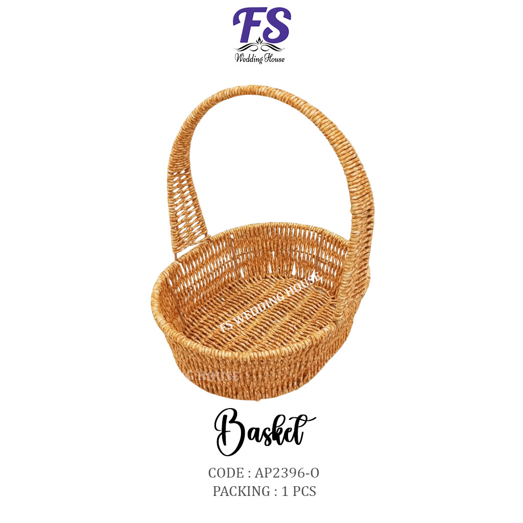 S/M/L HIGH QUALITY RATTAN BASKET/BAKUL BUNGA/RAGUL HANTARAN/FLOWER ...