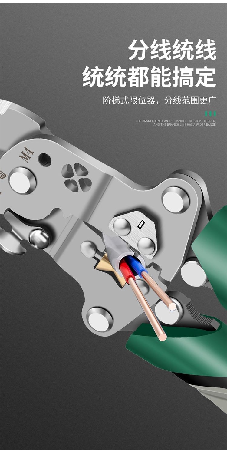 Foldable Multifunction Wire Stripper Piler Wire Cutter Crimping Tool ...