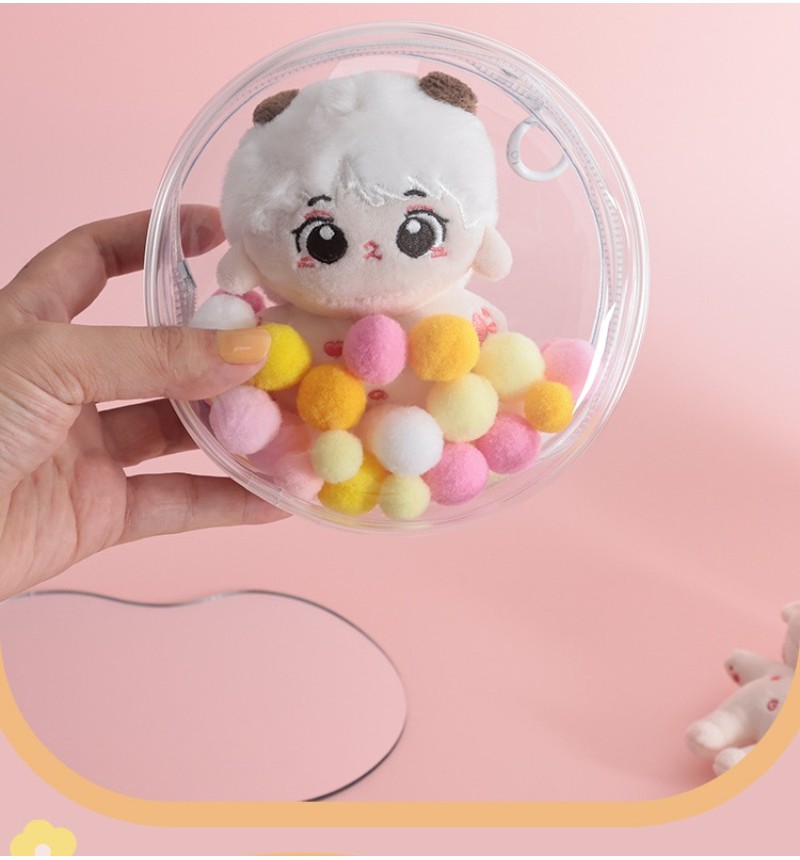 Labubu Cover PVC Transparent Baby Three V3 Storage Bag Dust and Water ...