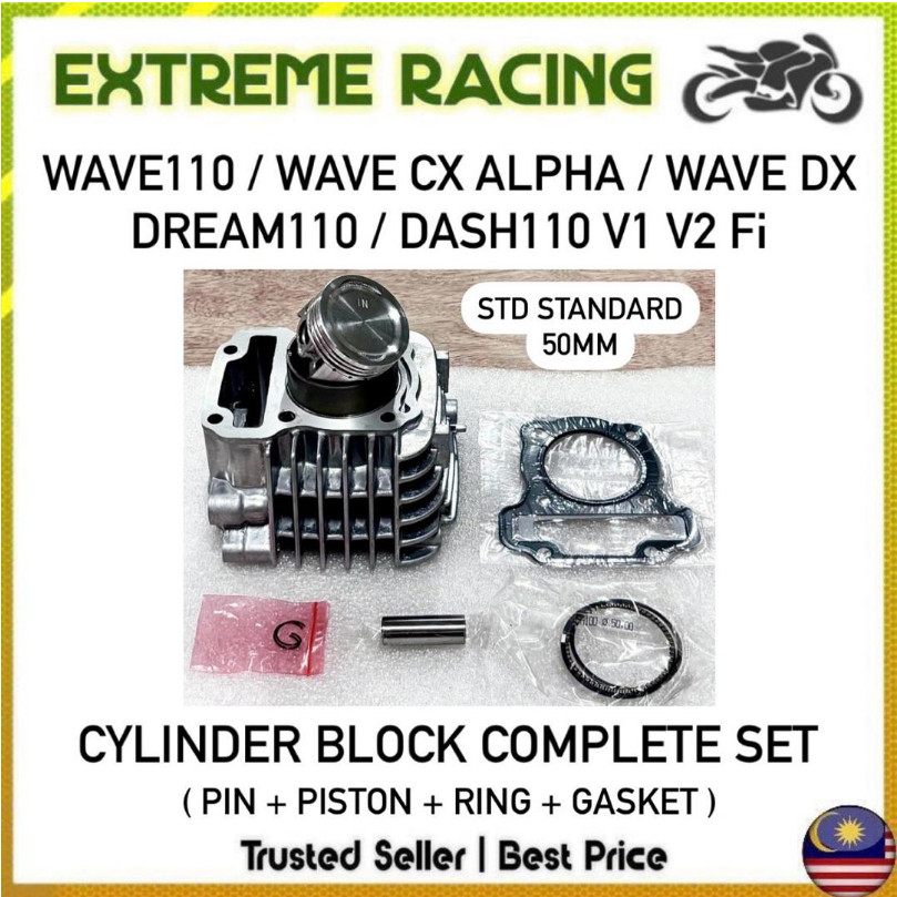 Wave110 Dream110 Wave Alpha CX DX Dash V1 V2 STD Standard 50MM Cylinder ...