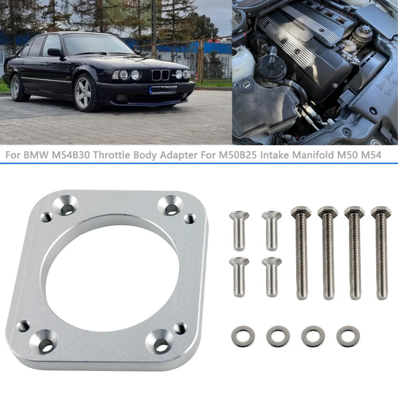 performance parts Intake Manifold M50 M54 Throttle Body Adapter Plate ...