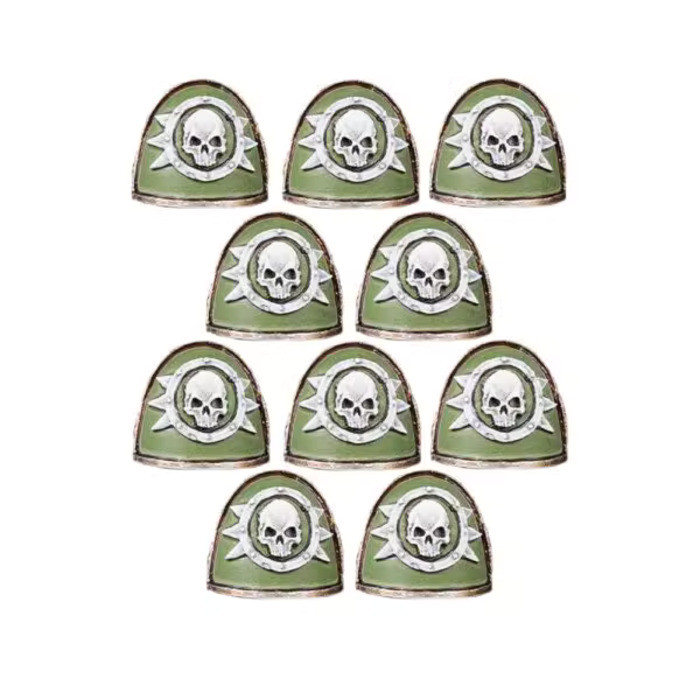 [Resin Model] 30K Death Guard 4 Shoulder Armor White Model Unpainted ...