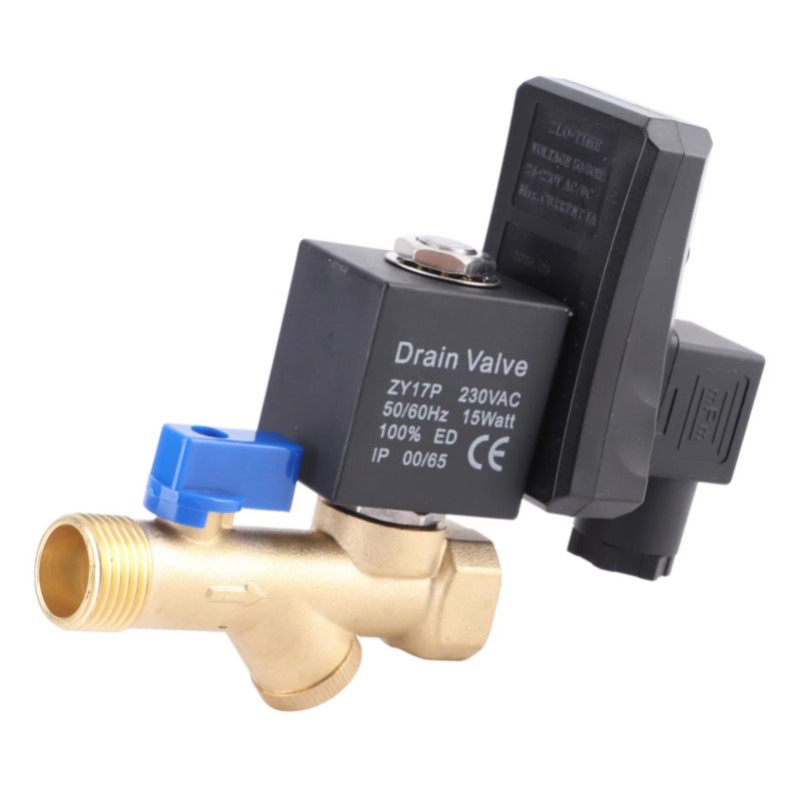 G1/2 DN15 Automatic Electronic Timed Drain Valve for Air Compressor ...