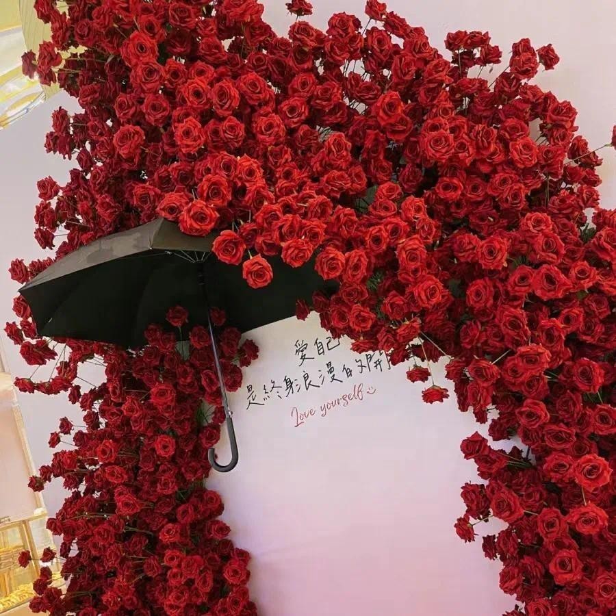 Single Large Artificial Silk Flower Rose Artificial Flower Decorative ...