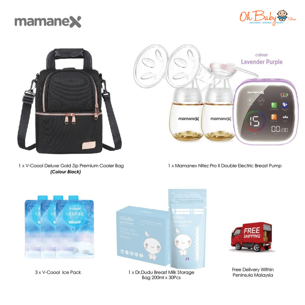 Mamanex Nitez Pro II Double Electric Breast Pump Package | Shopee Malaysia